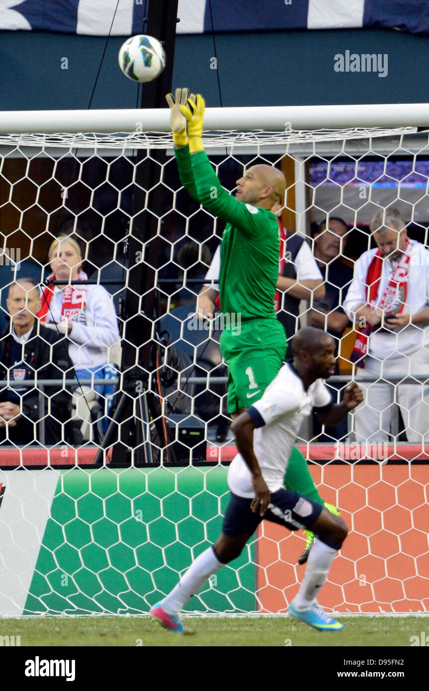 June 11, 2013. .USA goalkeeper Tim Howard #1 in action against Panama ...