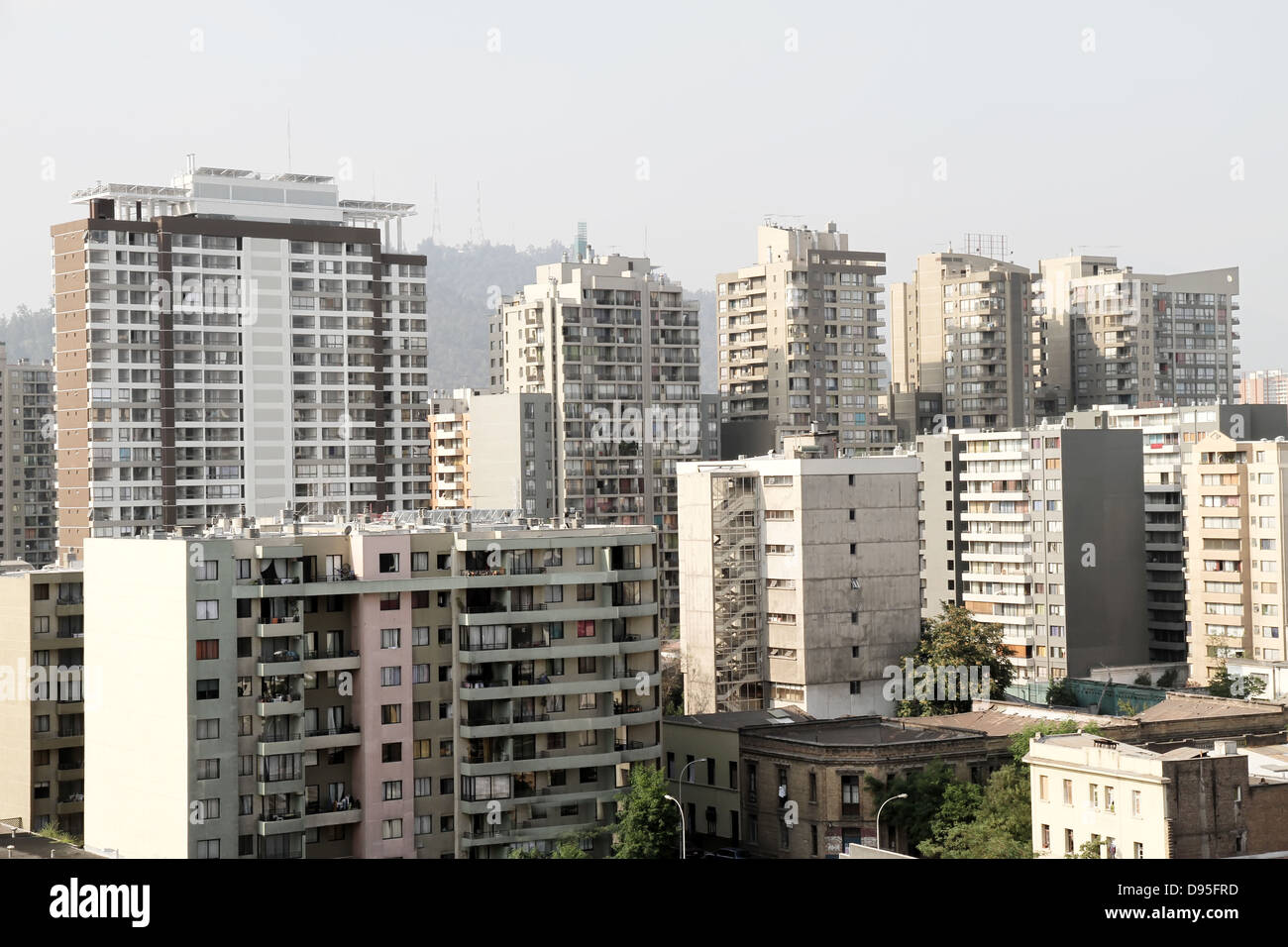 Buildings in Santiago de Chile, Chile, South america Stock Photo - Alamy