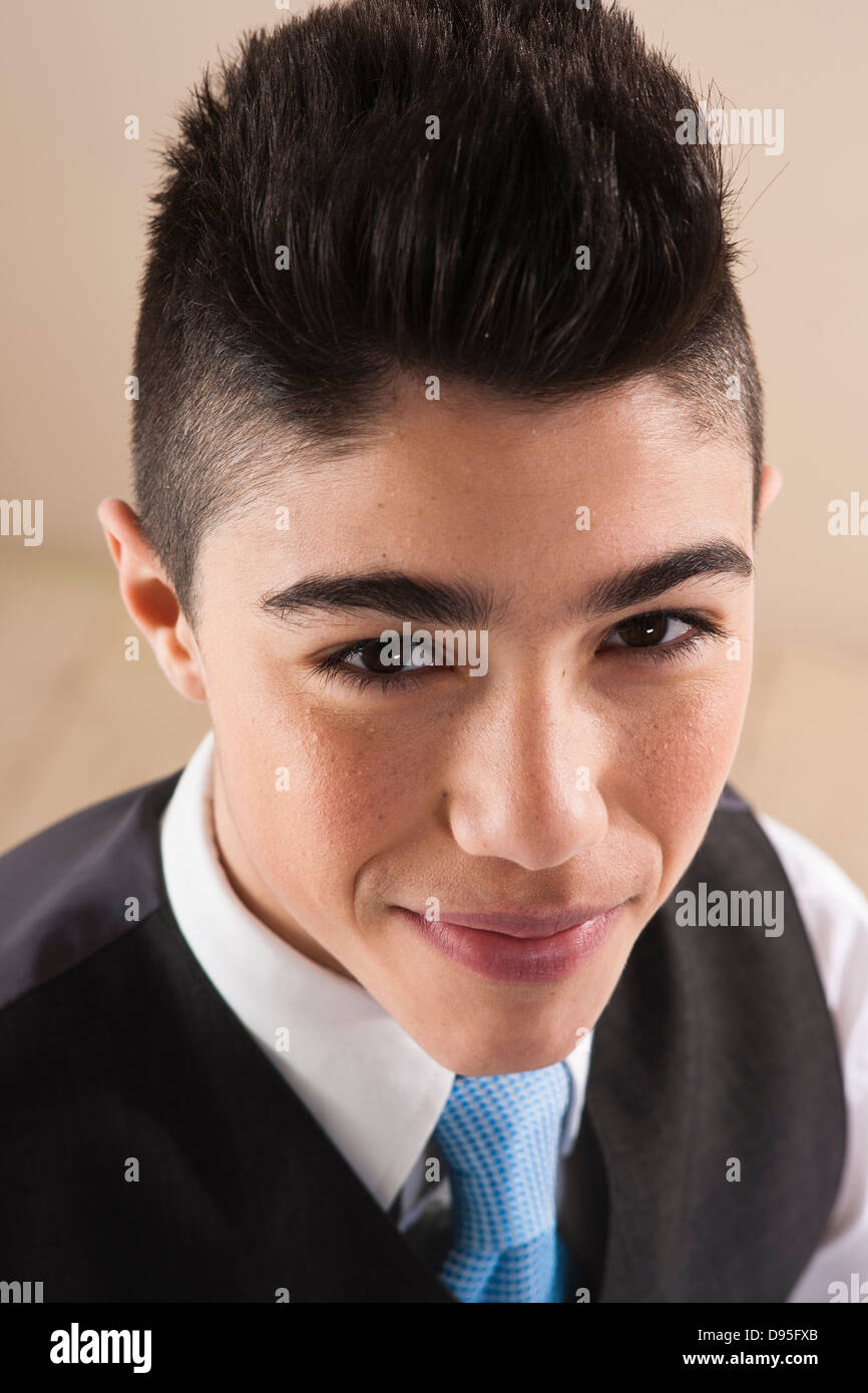 Head and Shoulders Portrait of Boy, Studio Shot Stock Photo - Alamy