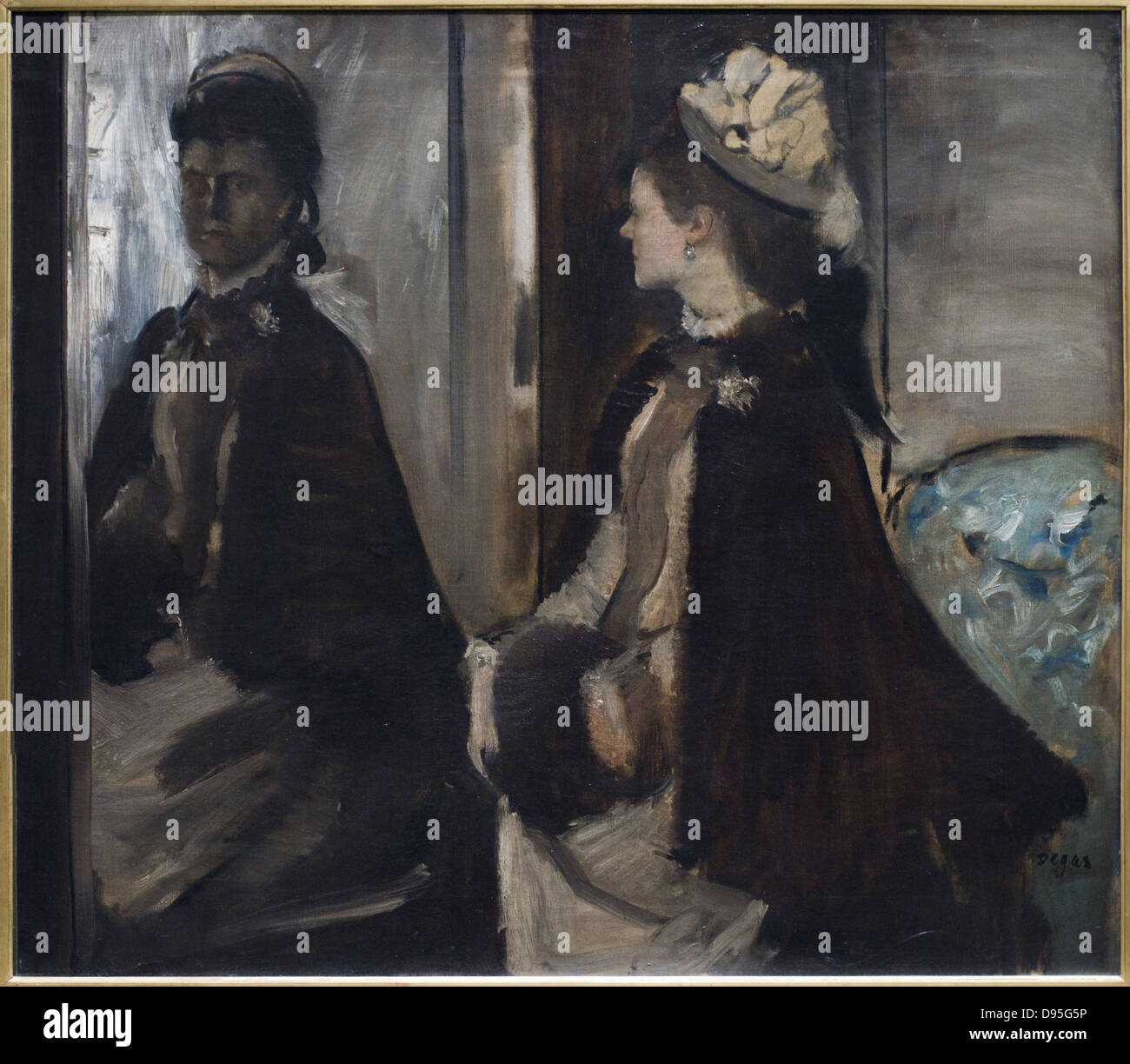 Edgar Degas Madame Jeantaud au miroir 1875 XIX th Century French school ...