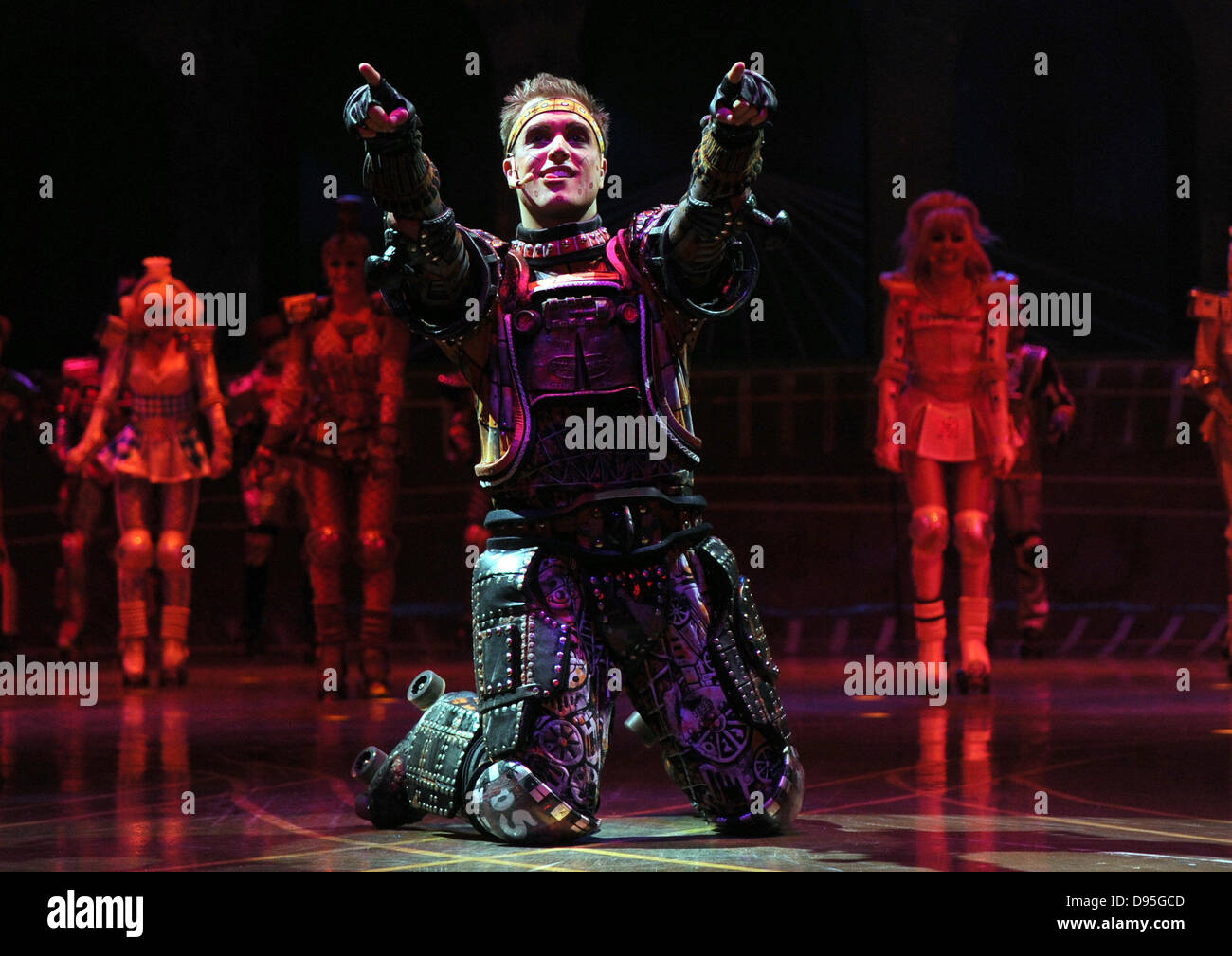 dpa-Exclusive - Actor Marcel Brauneis, playing the part of steam engine ...