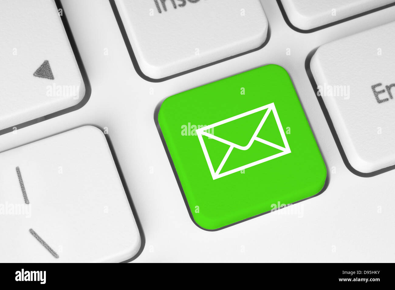 Mail keyboard button on the keyboard Stock Photo - Alamy