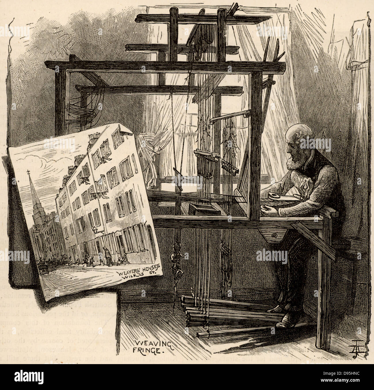 Silk weaving history hi-res stock photography and images - Alamy