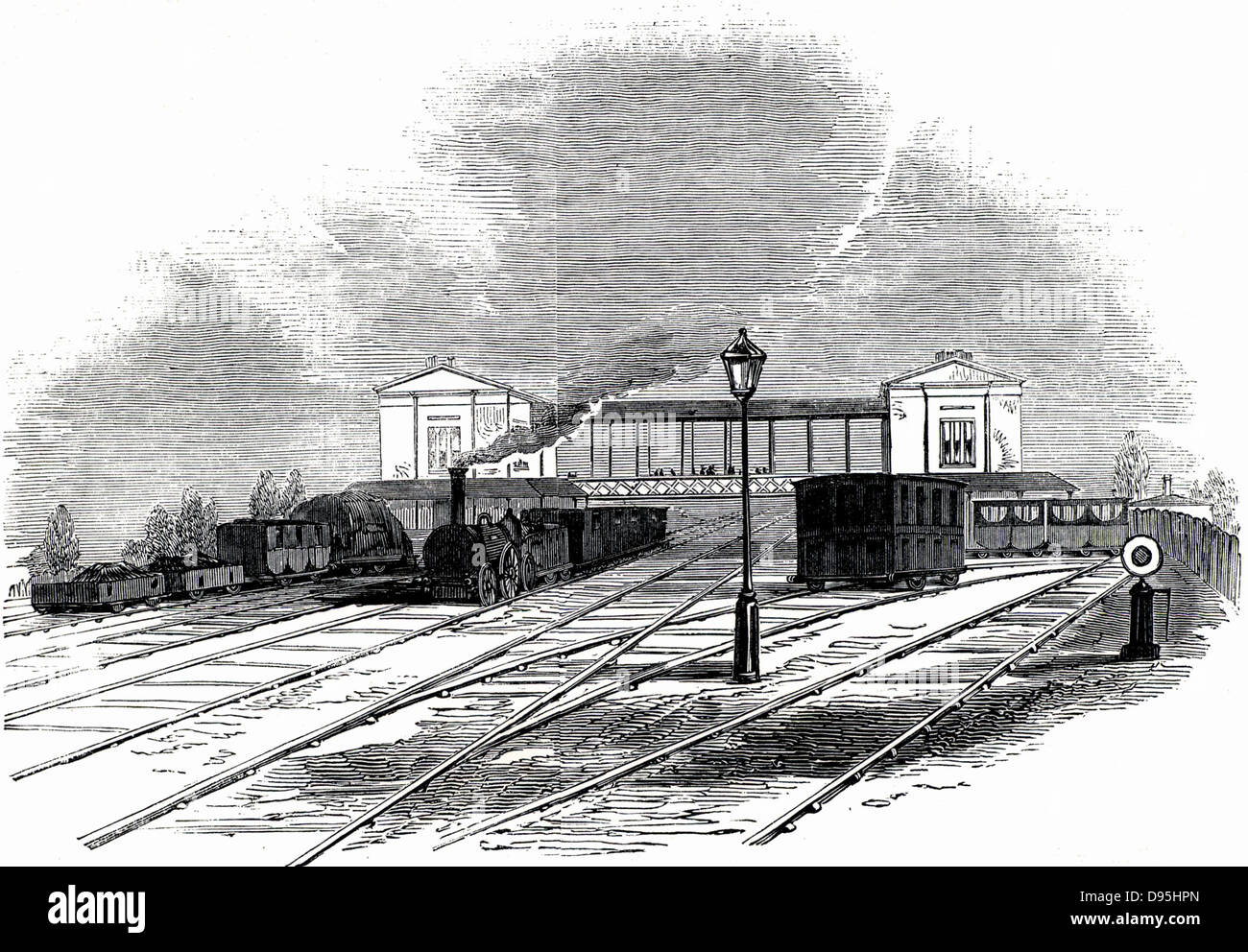 Swindon station on the Great Western Railway, 1845. Sambaed Kingdom ...