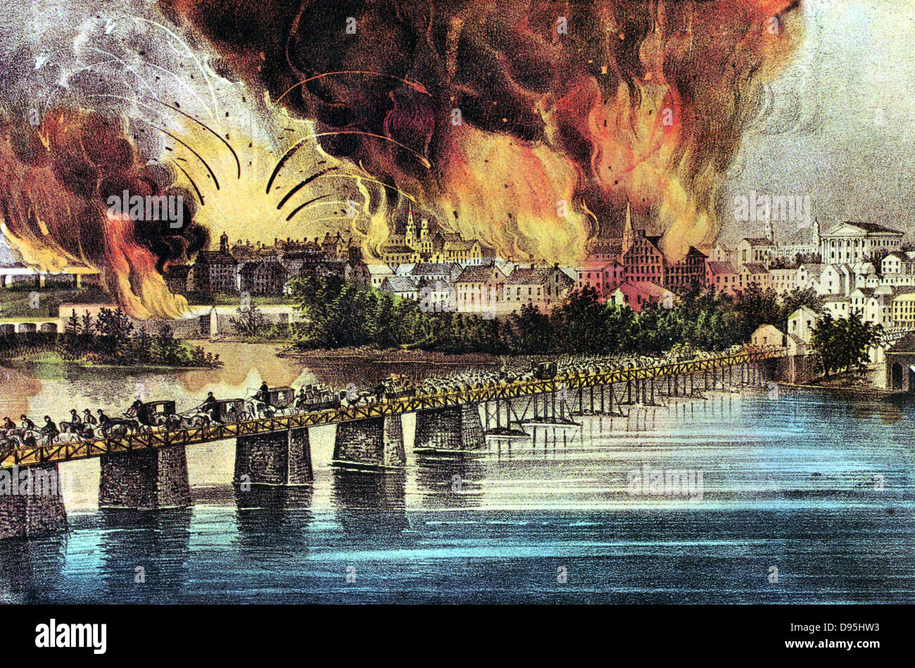 Fall of richmond, civil war hi-res stock photography and images - Alamy
