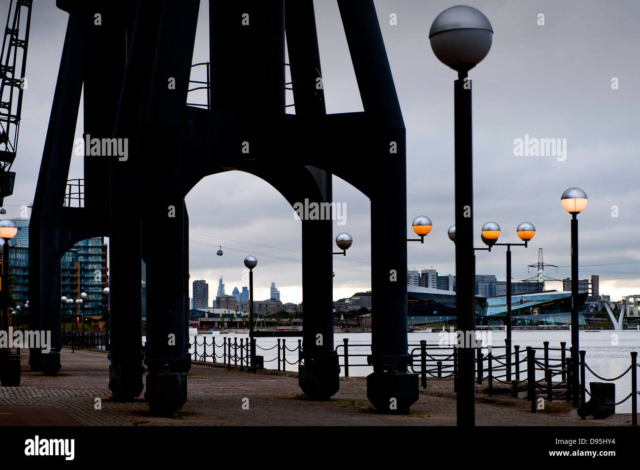 Royal Victoria Docks, Silvertown, London, England, UK. June 2013 Stock ...