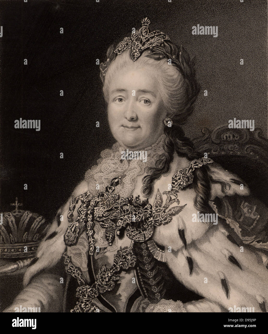 Catherine II, the Great (1729-1796), Empress of Russia. From 'The ...