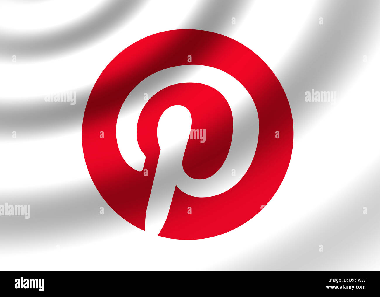 Pinterest logo symbol icon flag Stock Photo - Alamy