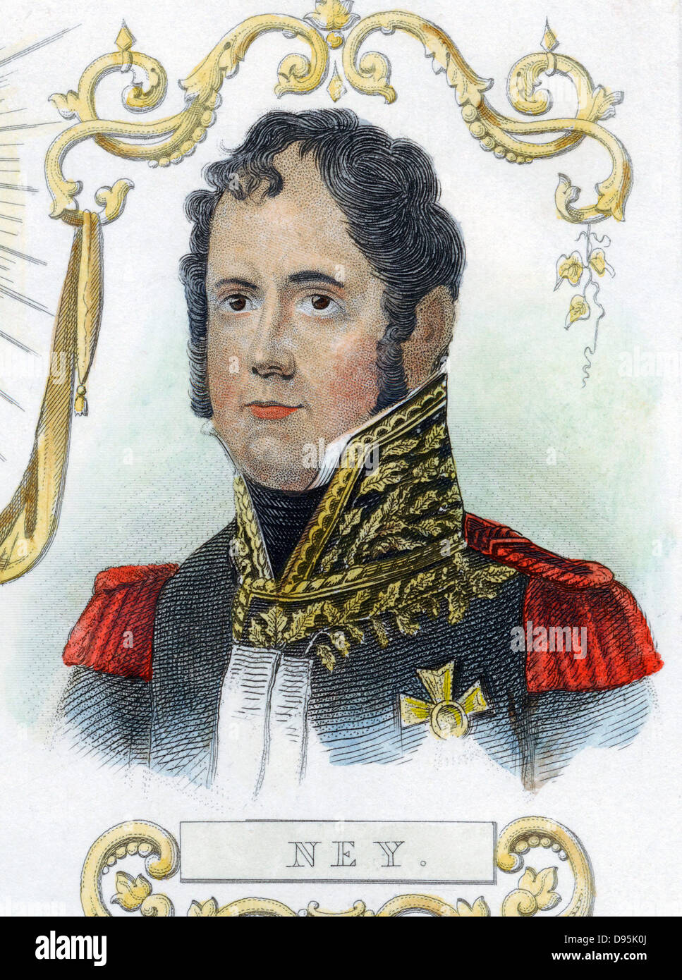 Michel Ney (1769-1815) French soldier. Led rearguard of the 1812 ...