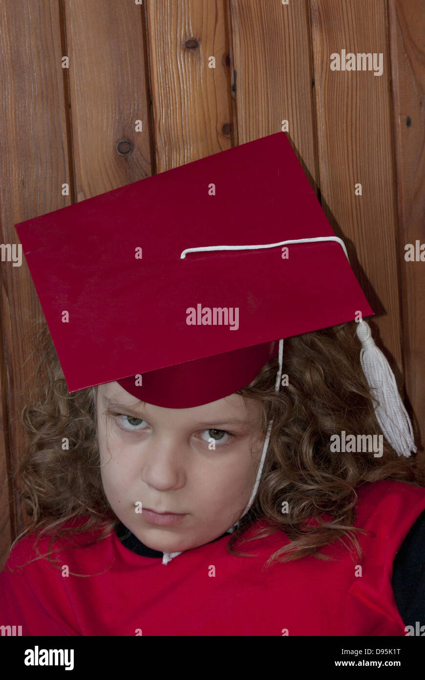 Portrait of the boy with school cap Stock Photo - Alamy