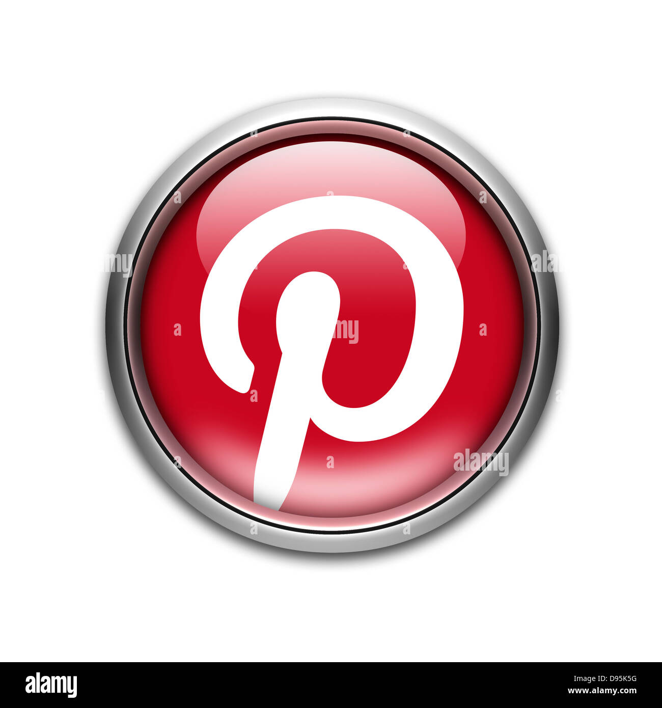 Pinterest logo symbol icon flag Stock Photo - Alamy