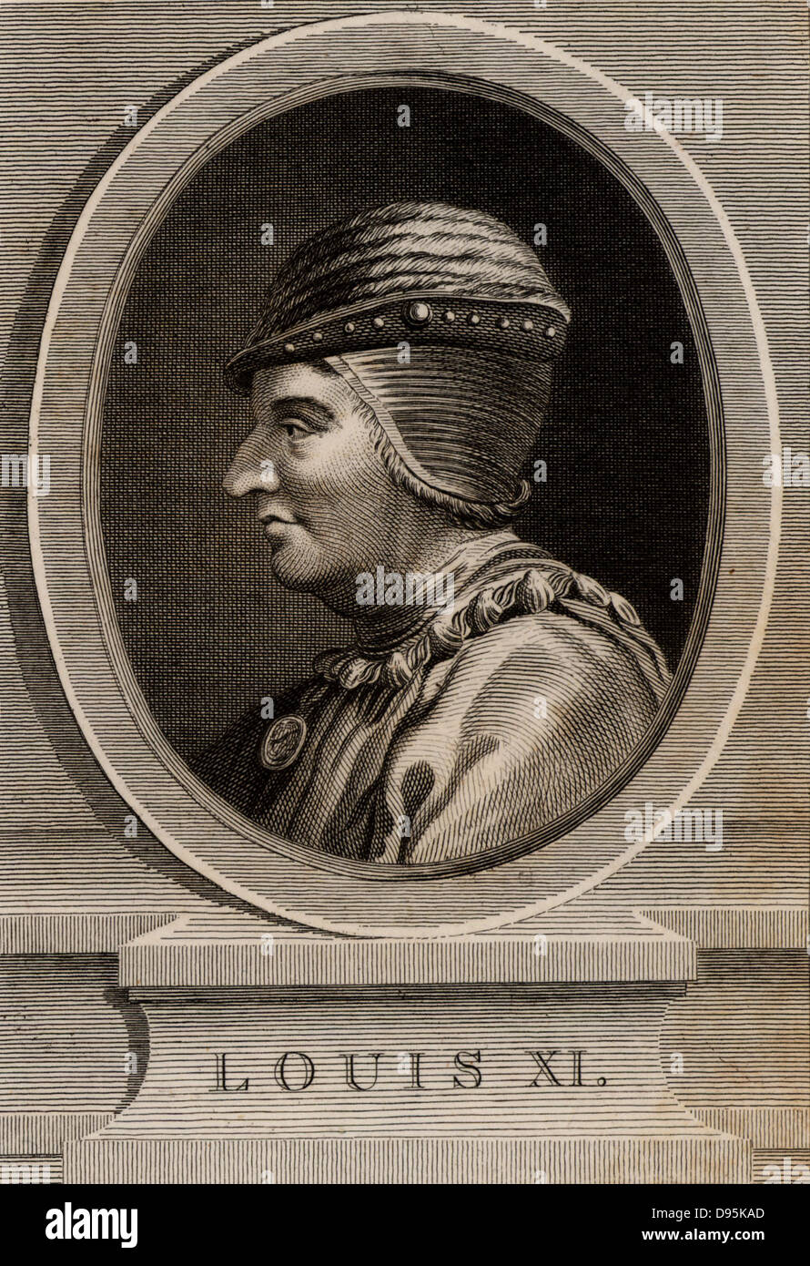 Louis xi 1423 83 a member of the valois dynasty hi-res stock ...