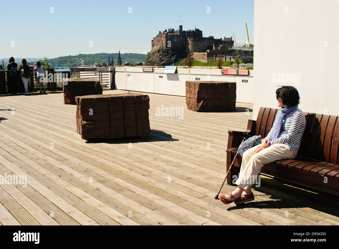 View From The Roof Terrace Of National Museum Of Scotland Stock Photos ...
