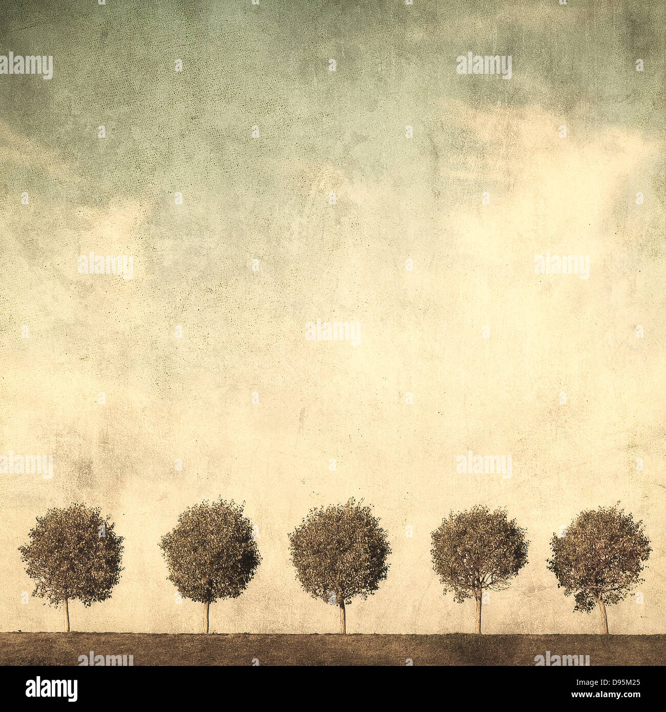grunge image of trees Stock Photo - Alamy