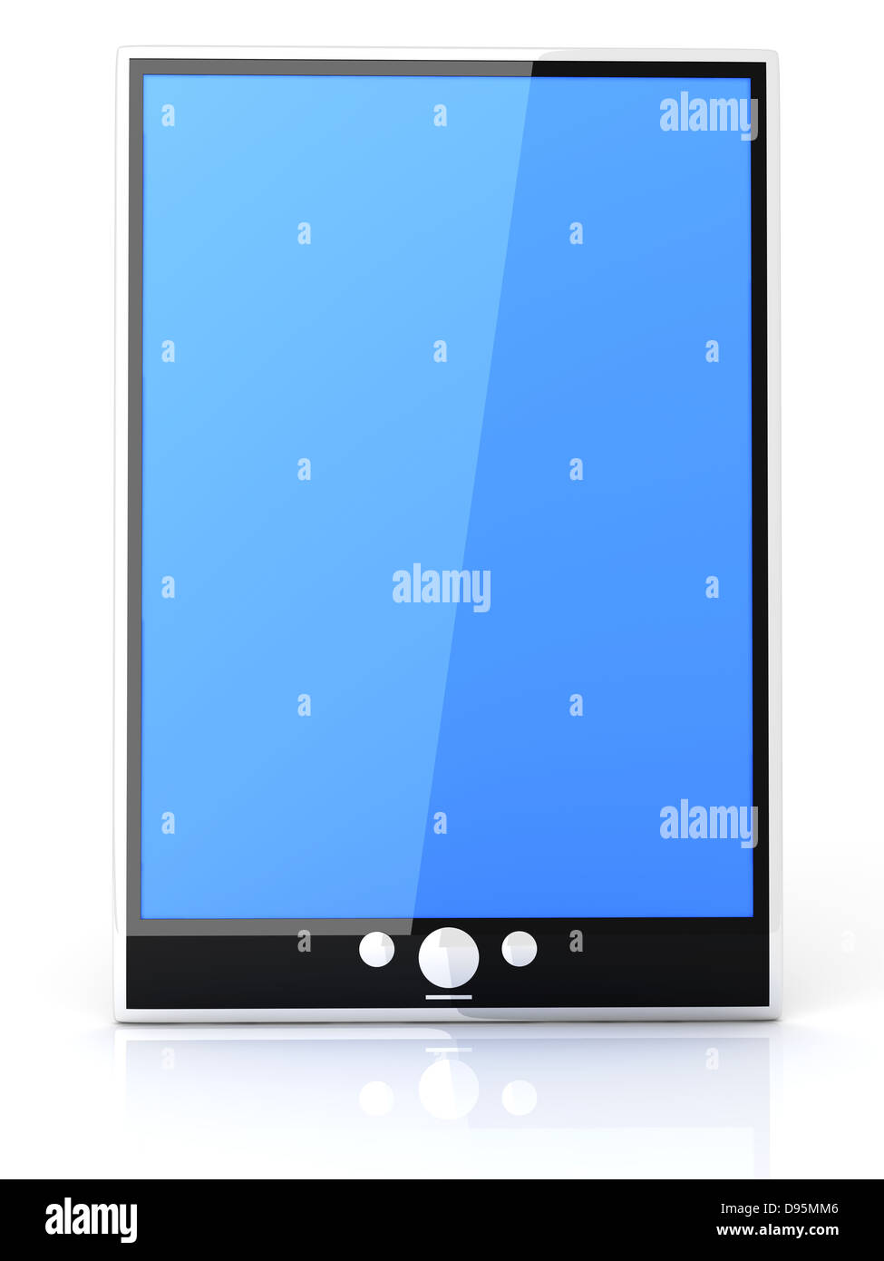 A Tablet PC / Pad. 3D rendered illustration. Isolated on white Stock ...