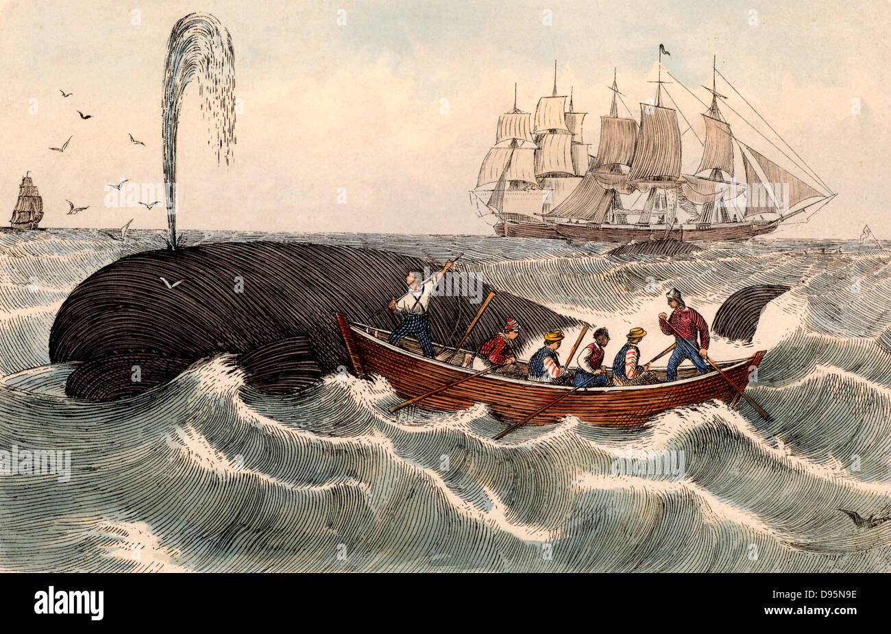 Whaling ship 19th century hi-res stock photography and images - Alamy
