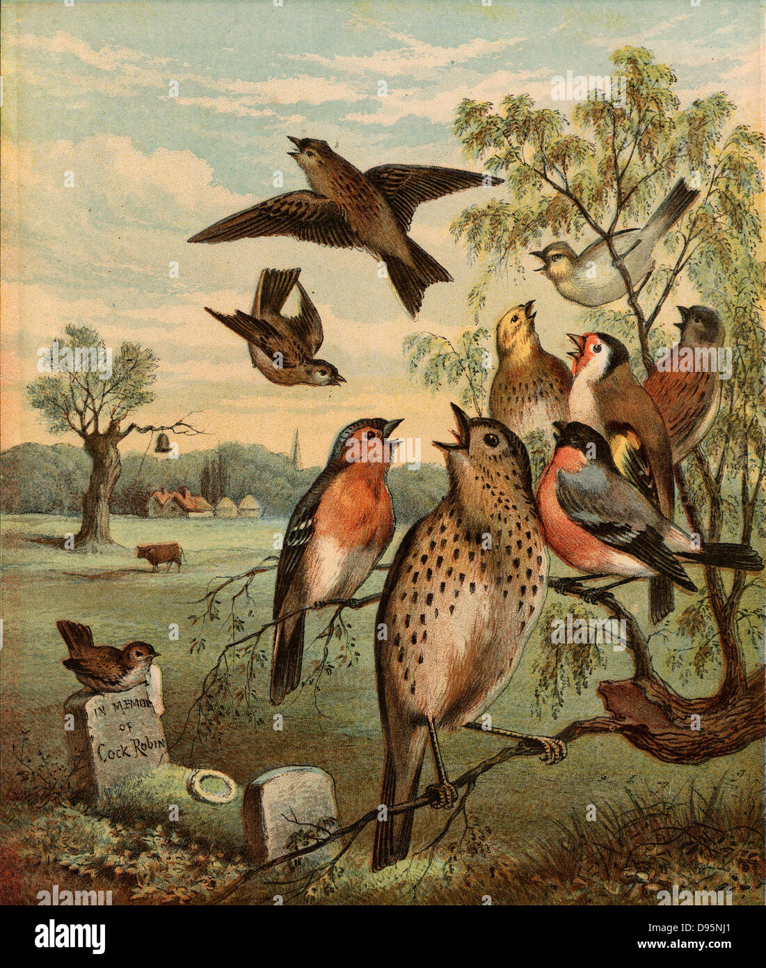 The Death of Cock Robin. 'All the birds of the air went a-sighing and a ...