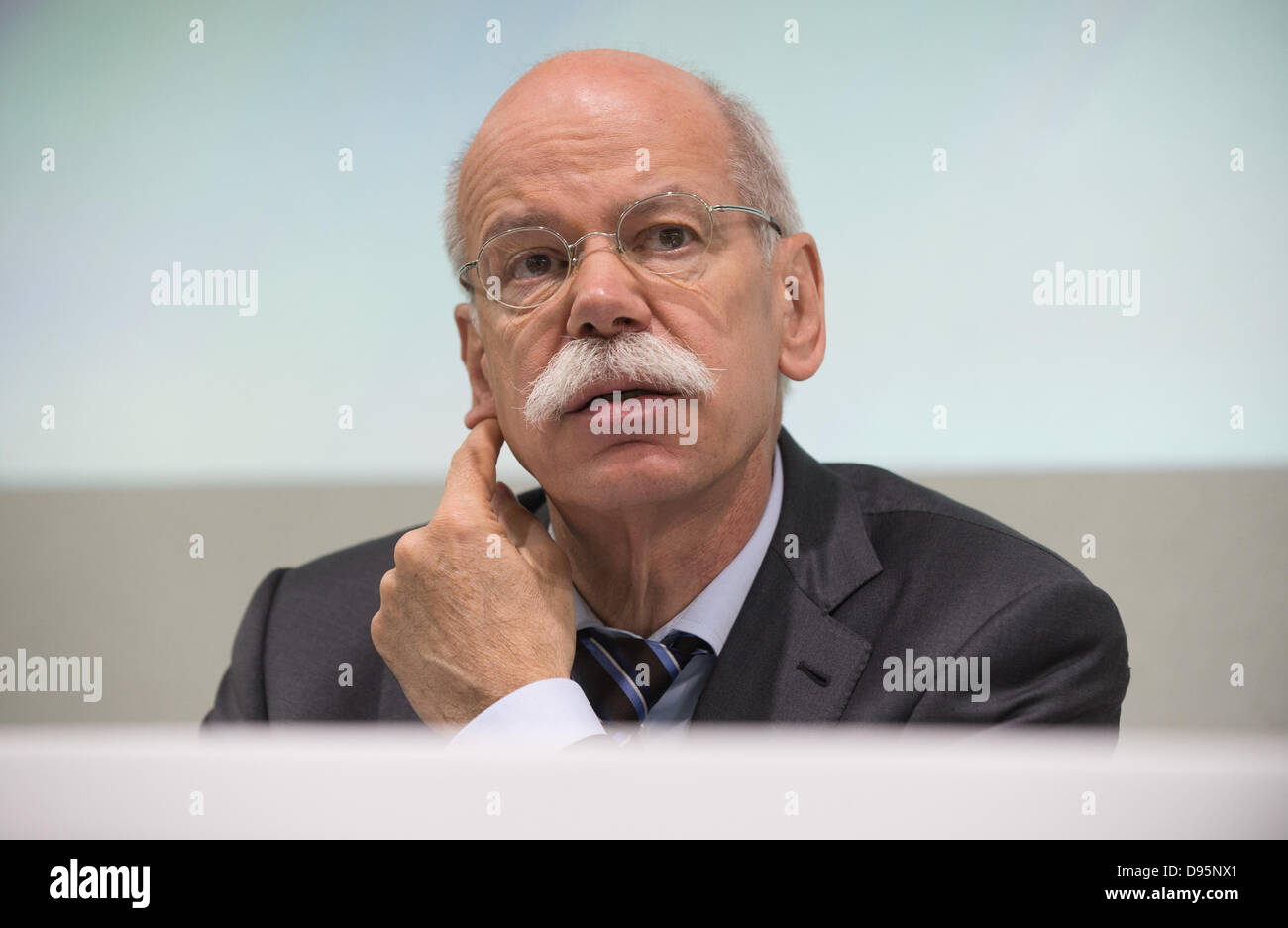 CEO of Daimler AG, Dieter Zetsche, gives a press conference on the ...