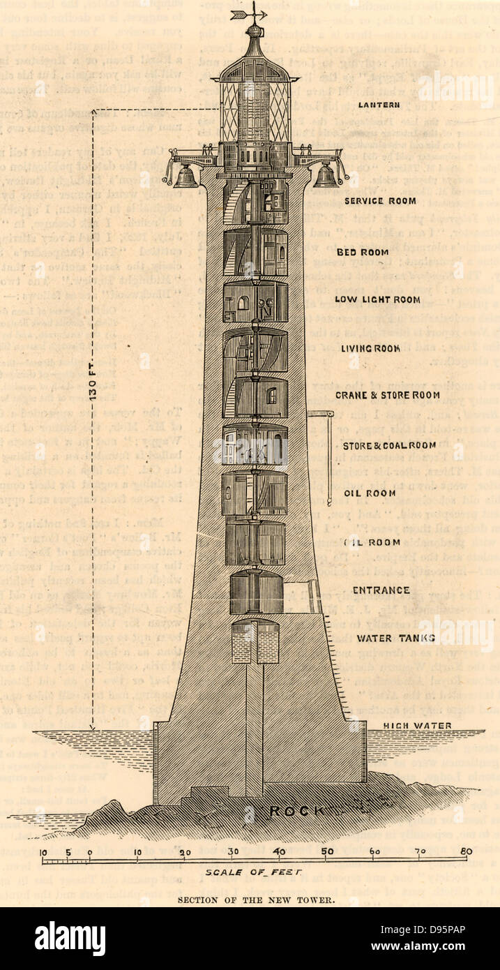 Eddystone lighthouse 1703 hi-res stock photography and images - Alamy