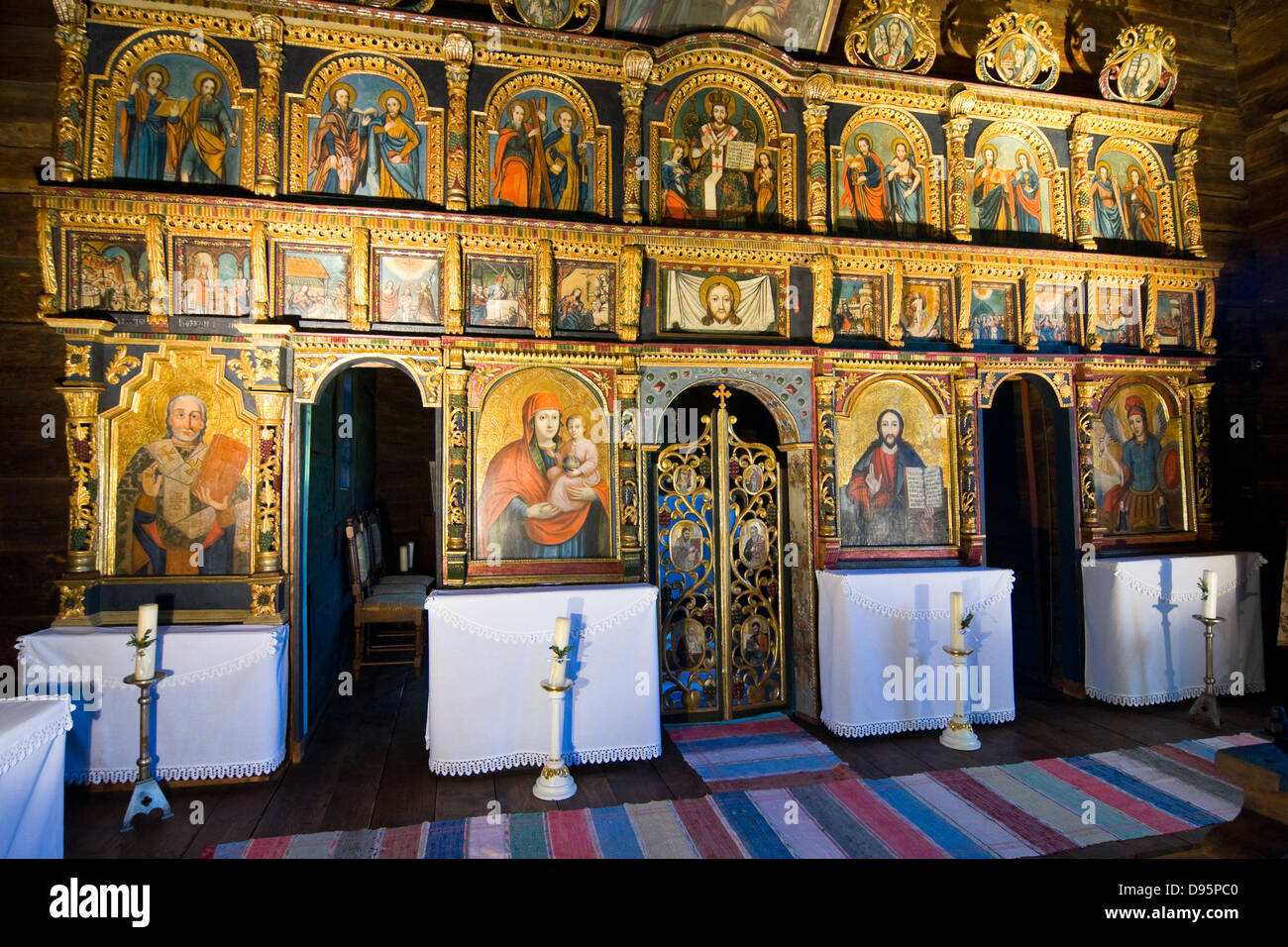iconostasis in slovak orthodox church Stock Photo - Alamy