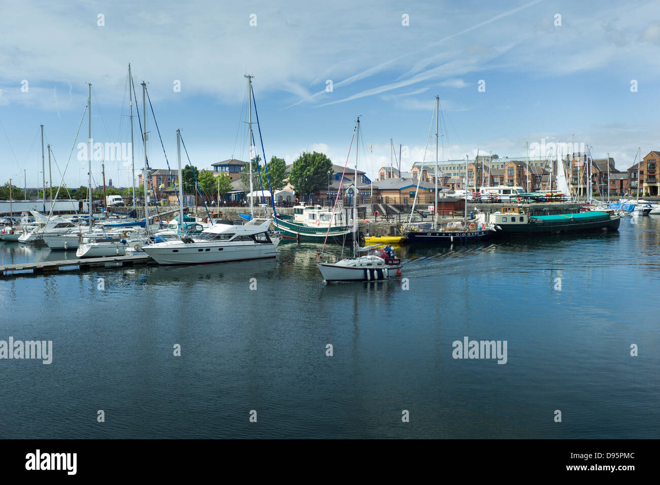 Yachts, boats, watercraft and vessels at Liverpool Marina, South Ferry ...