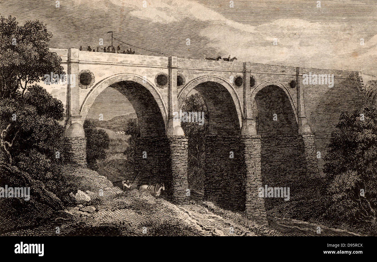 Marple aqueduct opened 1800 over hi-res stock photography and images ...