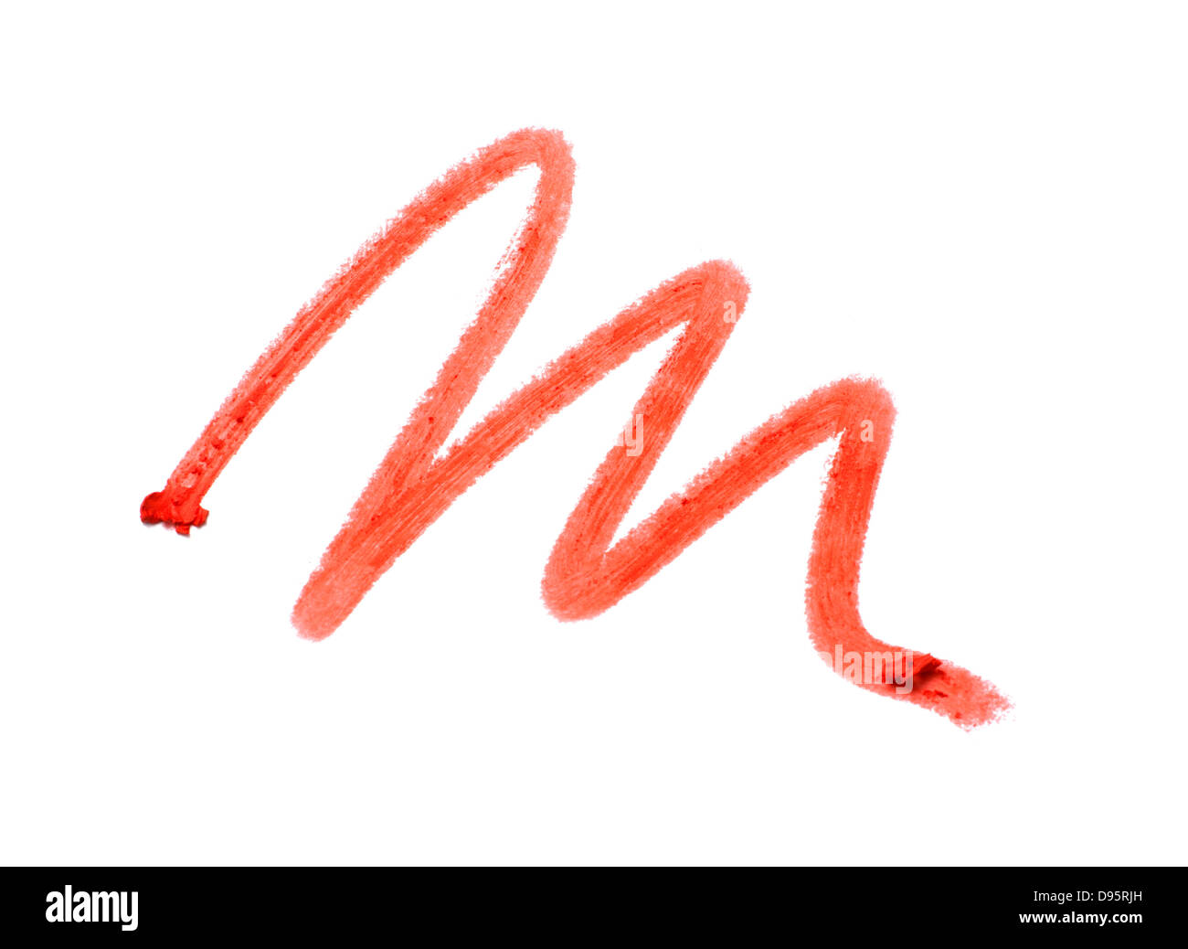 Red lipstick squiggle hi-res stock photography and images - Alamy