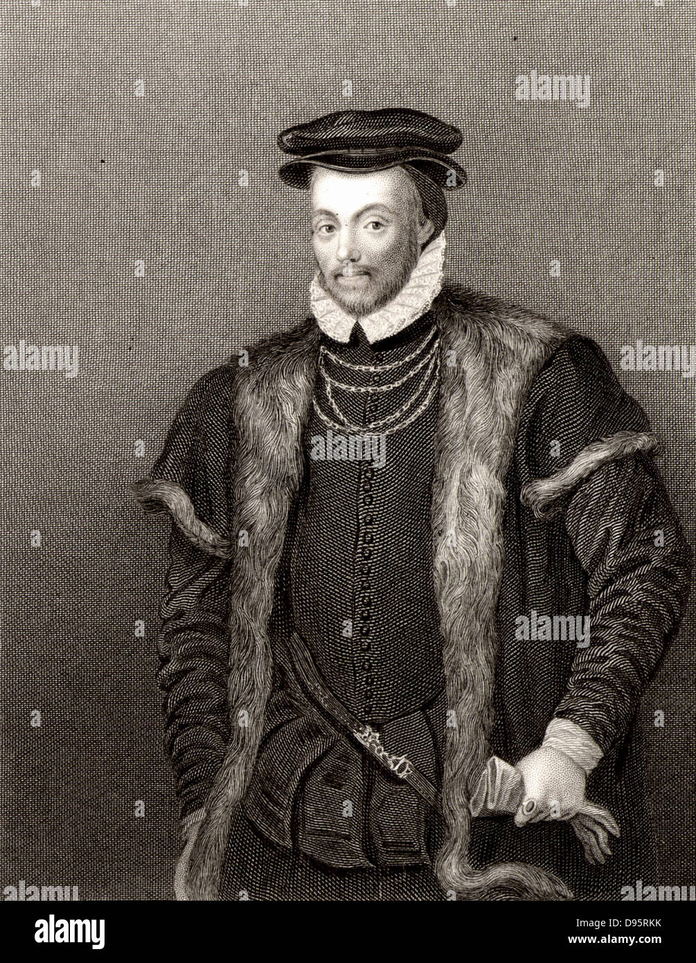 Edward North, 1st Baron North (1496?-1564) English statesman. Engraving ...