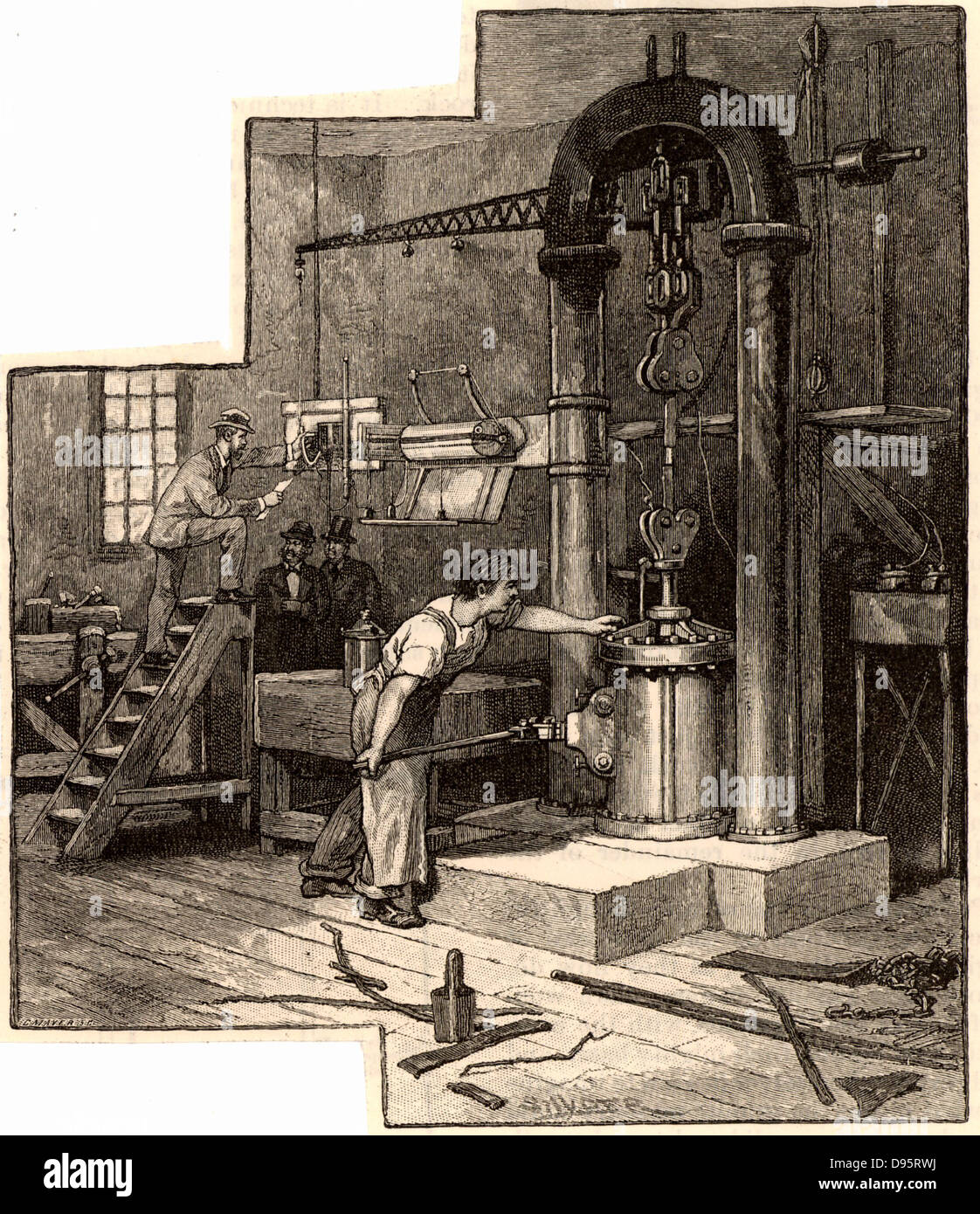 Brooklyn Suspension Bridge, New York, USA, designed and built by John ...