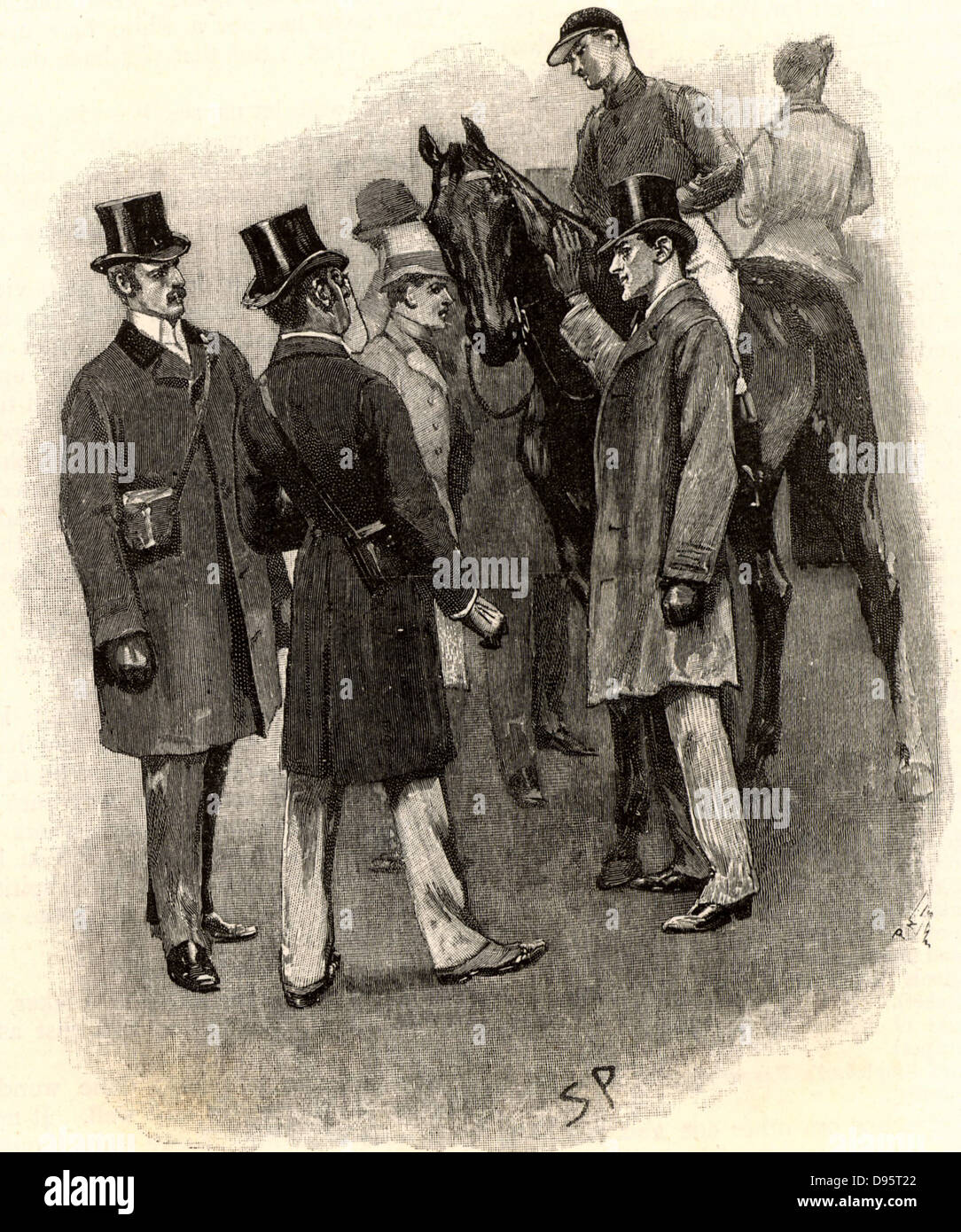 The Adventure of Silver Blaze'. Sherlock Holmes revealing the murderer ...
