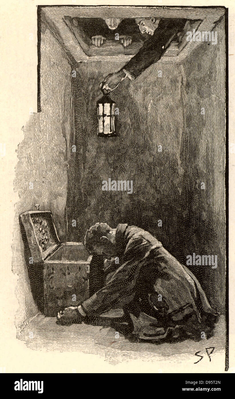 The first artist to draw sherlock holmes engraving hi-res stock ...