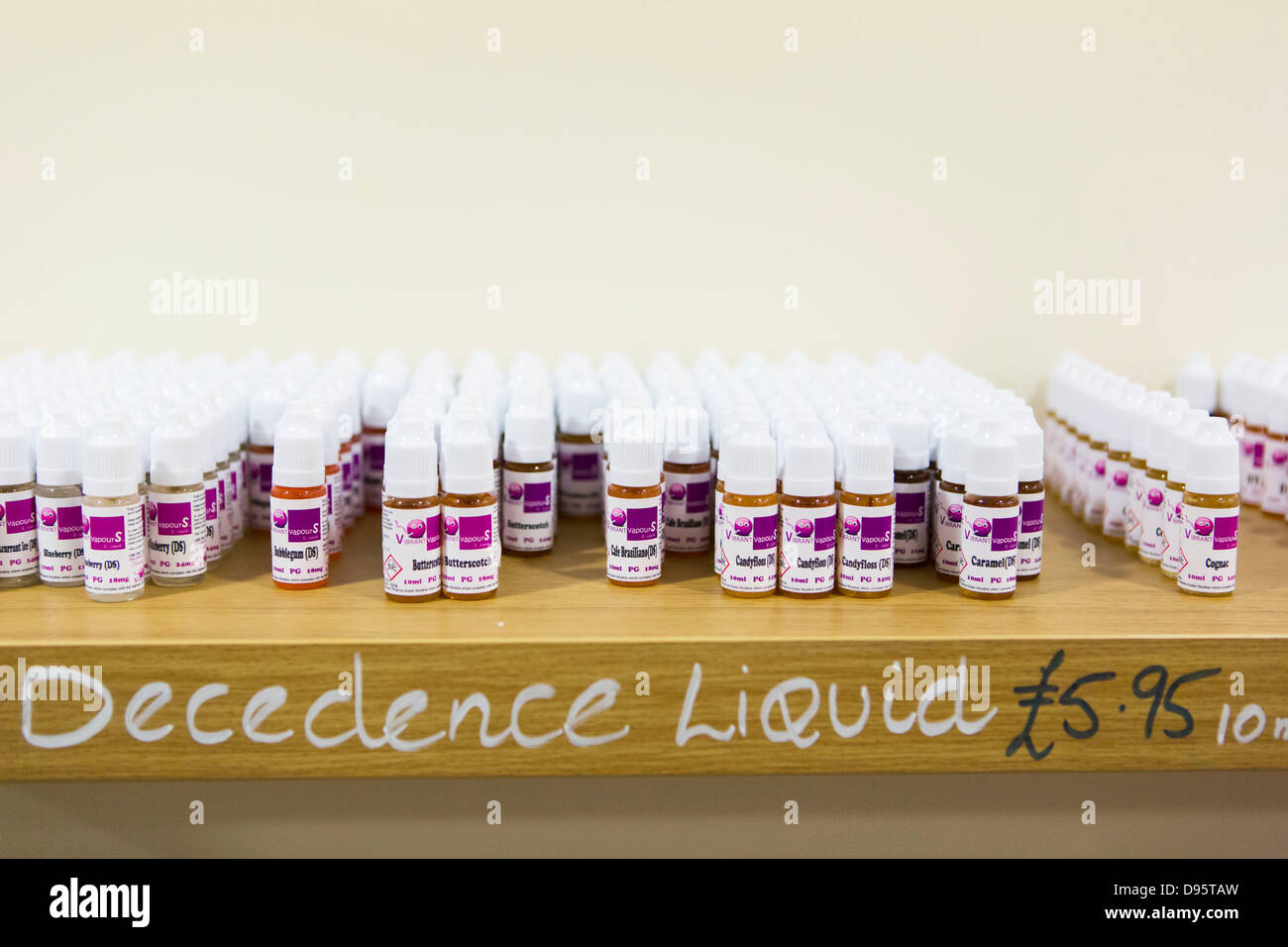 Swansea, Wales, UK. 12th June 2013. Bottles of fluid for use with ...