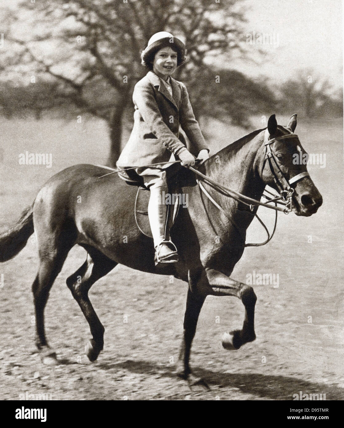 Princess Elizabeth (Elizabeth II of Great Britain from 1952) as a child ...