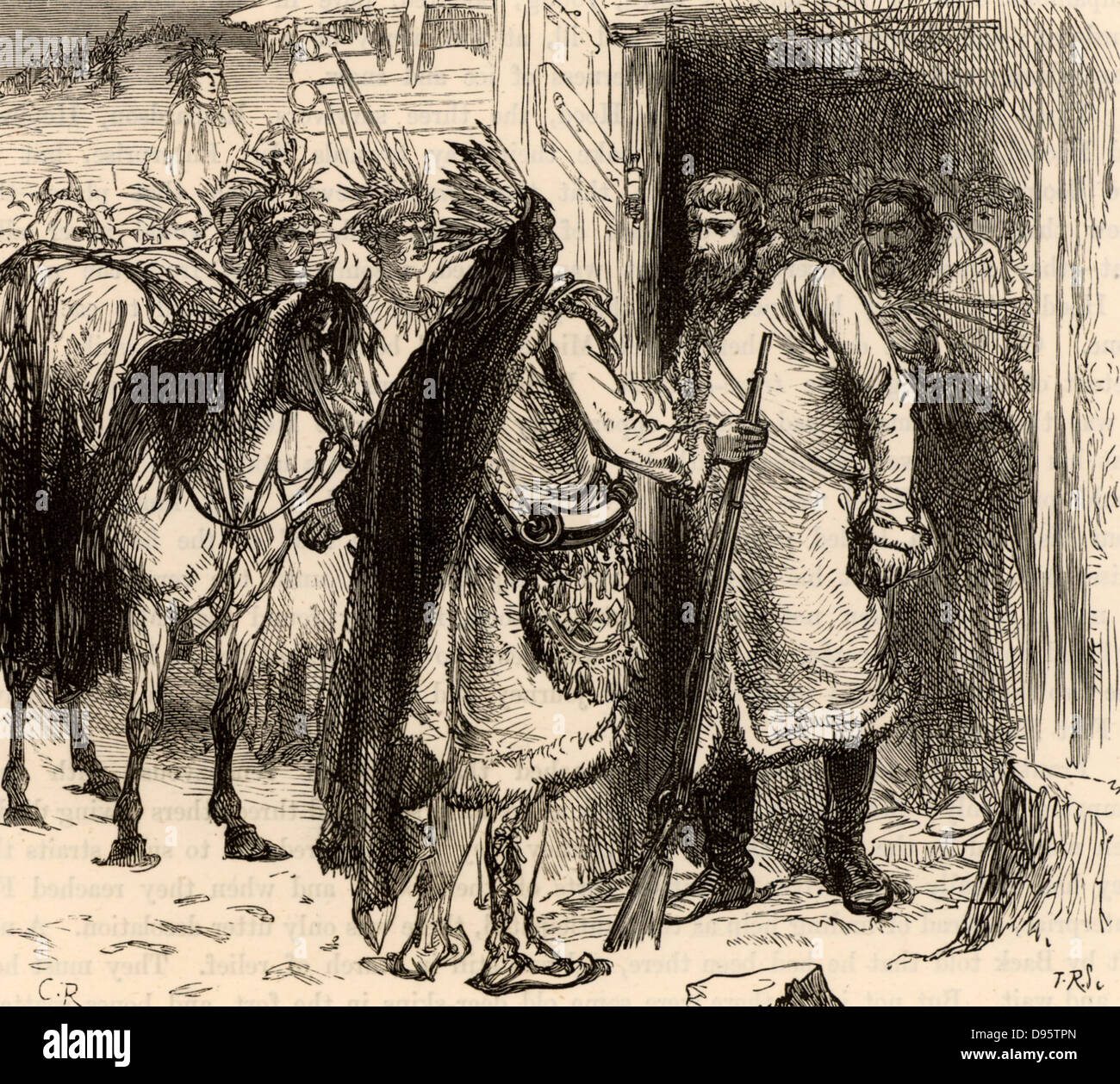 British overland Arctic expedition led by Sir John Franklin (1786-1847 ...