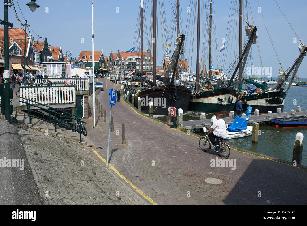 Volendam port, Netherlands (Holland Stock Photo - Alamy