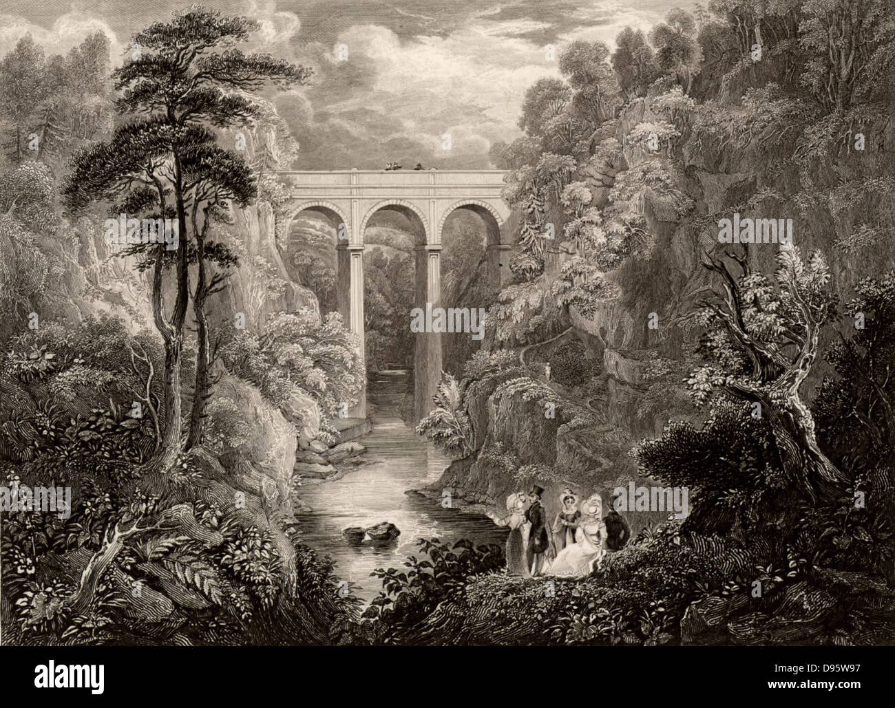 Road bridge across Mouse Water, at Cartland Crags (Cartlane Craigs ...