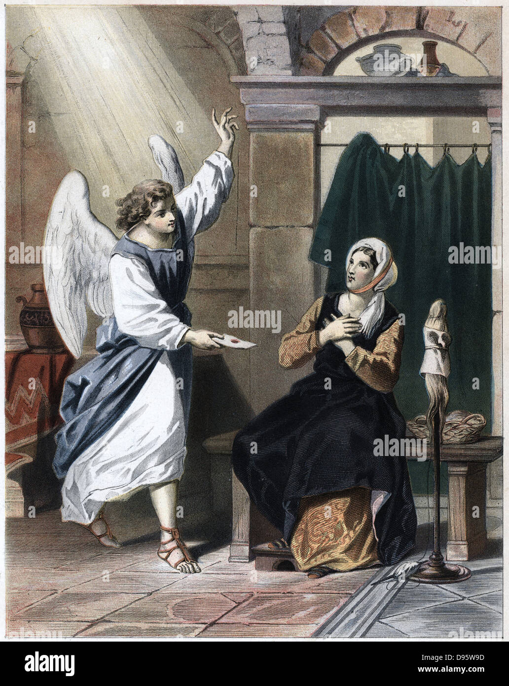 Angel named Secret bringing a letter from the Merciful One to ...