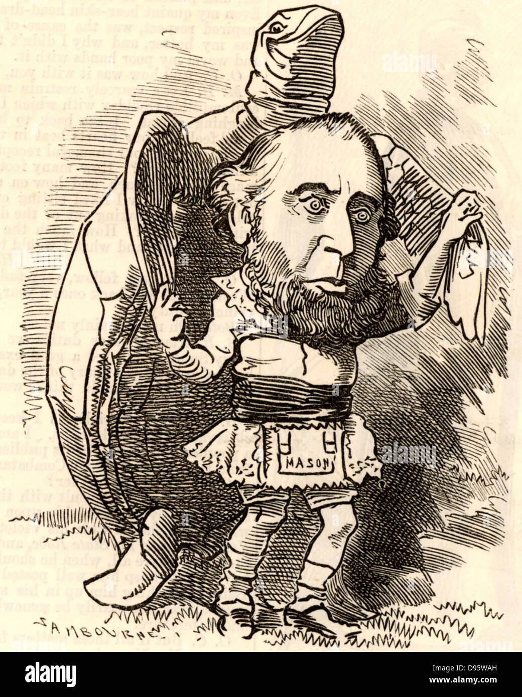 John Ellis, elected Lord Mayor of London, wearing the apron of a ...