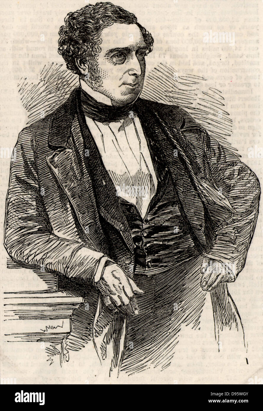 Robert Stephenson (1803-1859) English civil engineer and son of the ...