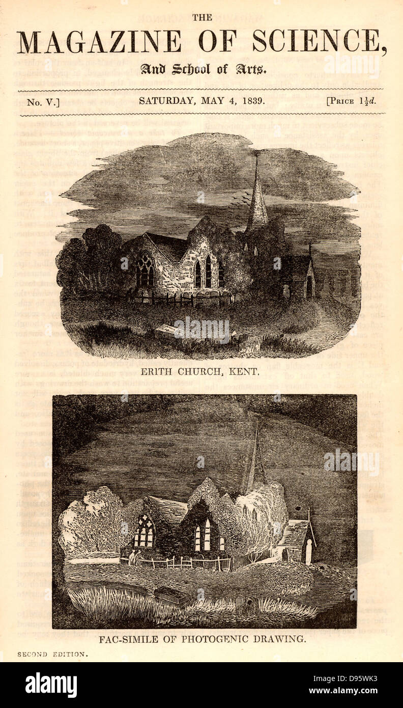 Title page of 'The Magazine of Science' (London, 4 May 1839) showing ...