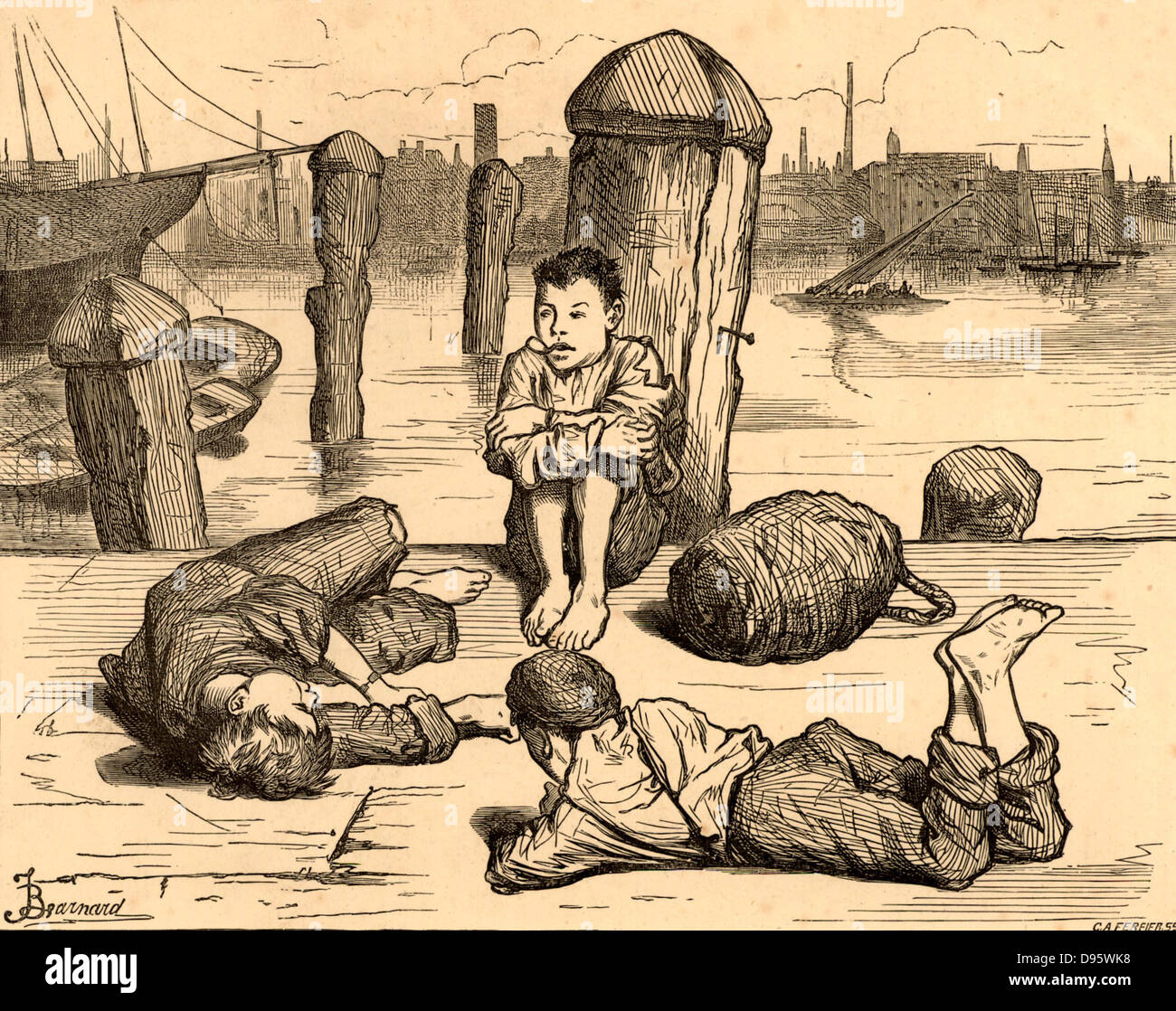 Destitute children hi-res stock photography and images - Alamy