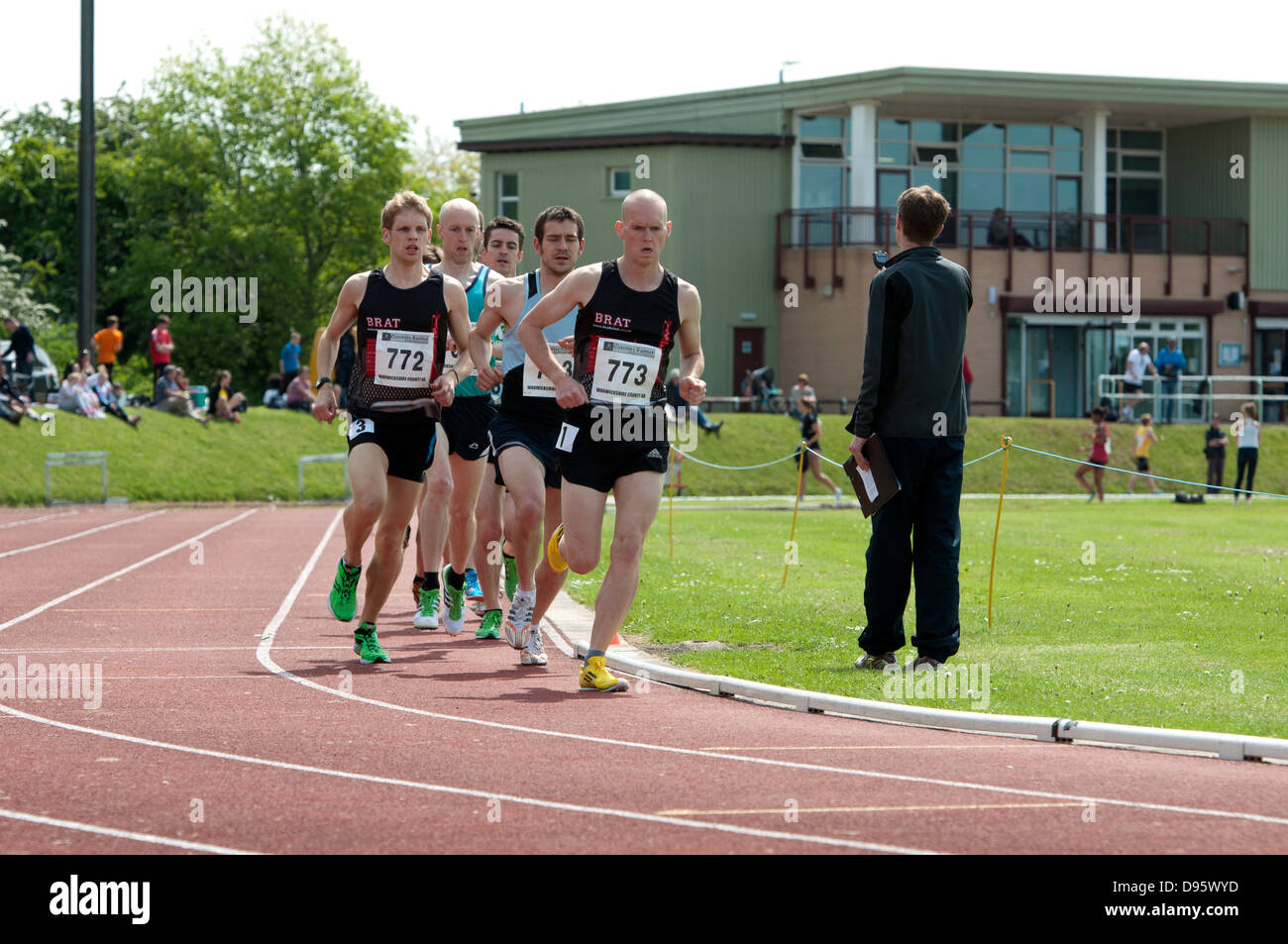 Athletics, men`s 5000m race Stock Photo - Alamy