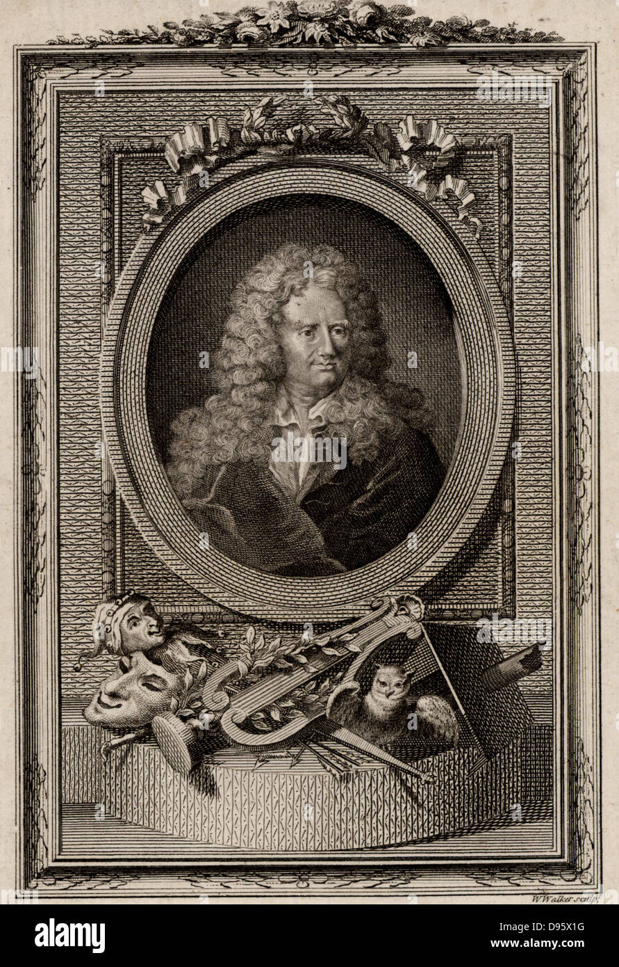 Known as nicholas boileau 1637 1711 french poet and critic hi-res stock ...