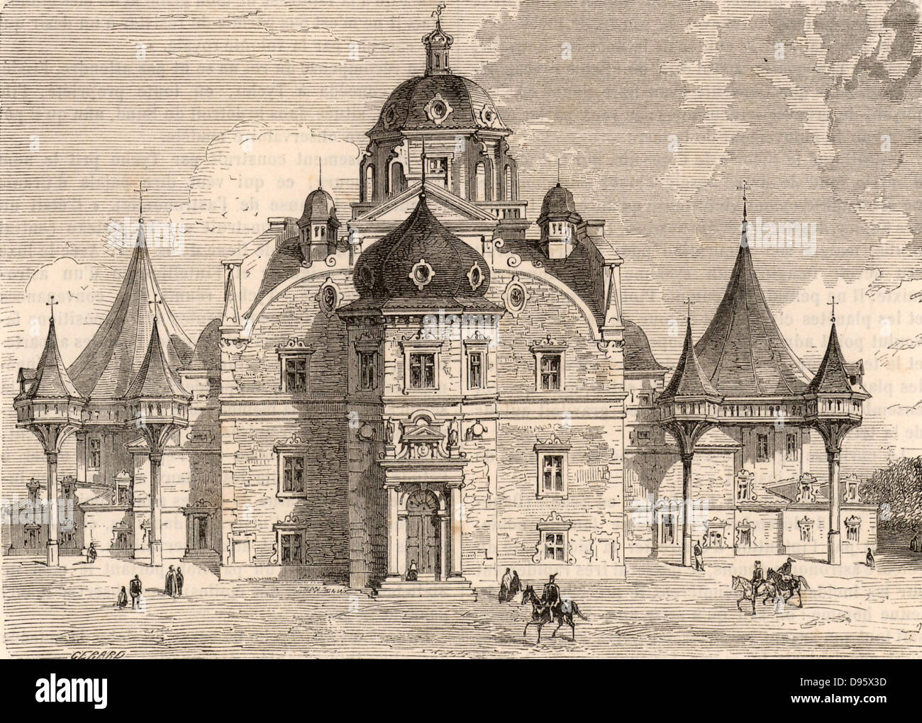 Uraniborg, Tycho's observatory on the island of Hven, Denmark. Tycho ...