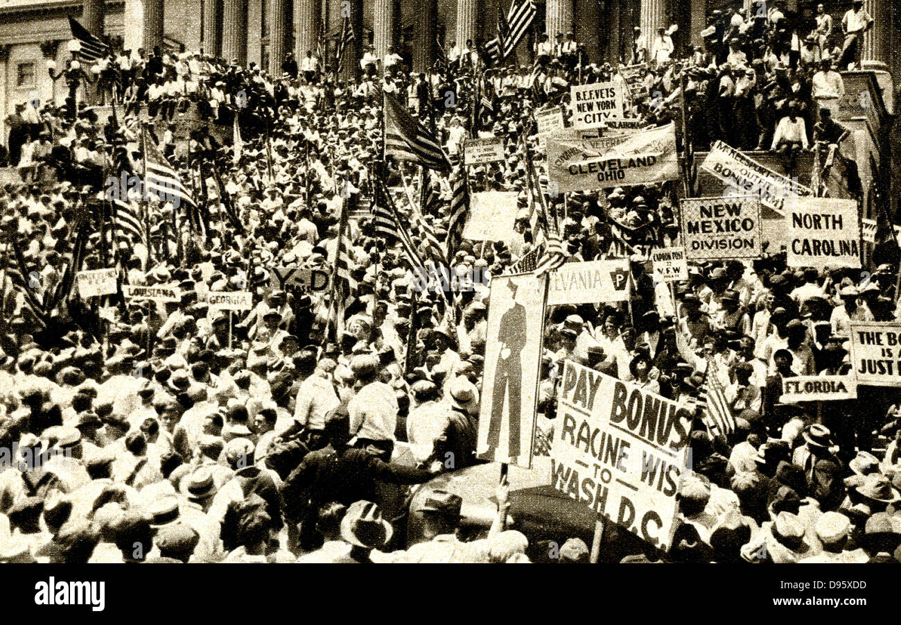 The American Depression: March on Washington by ex-servicemen asking ...