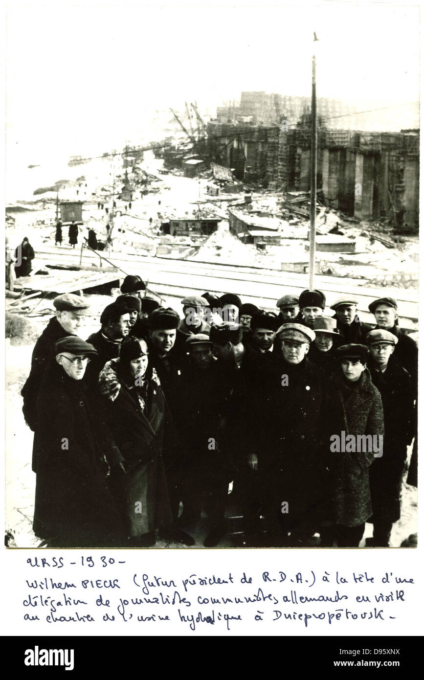 German communist statesman president of the german democratic republic ...