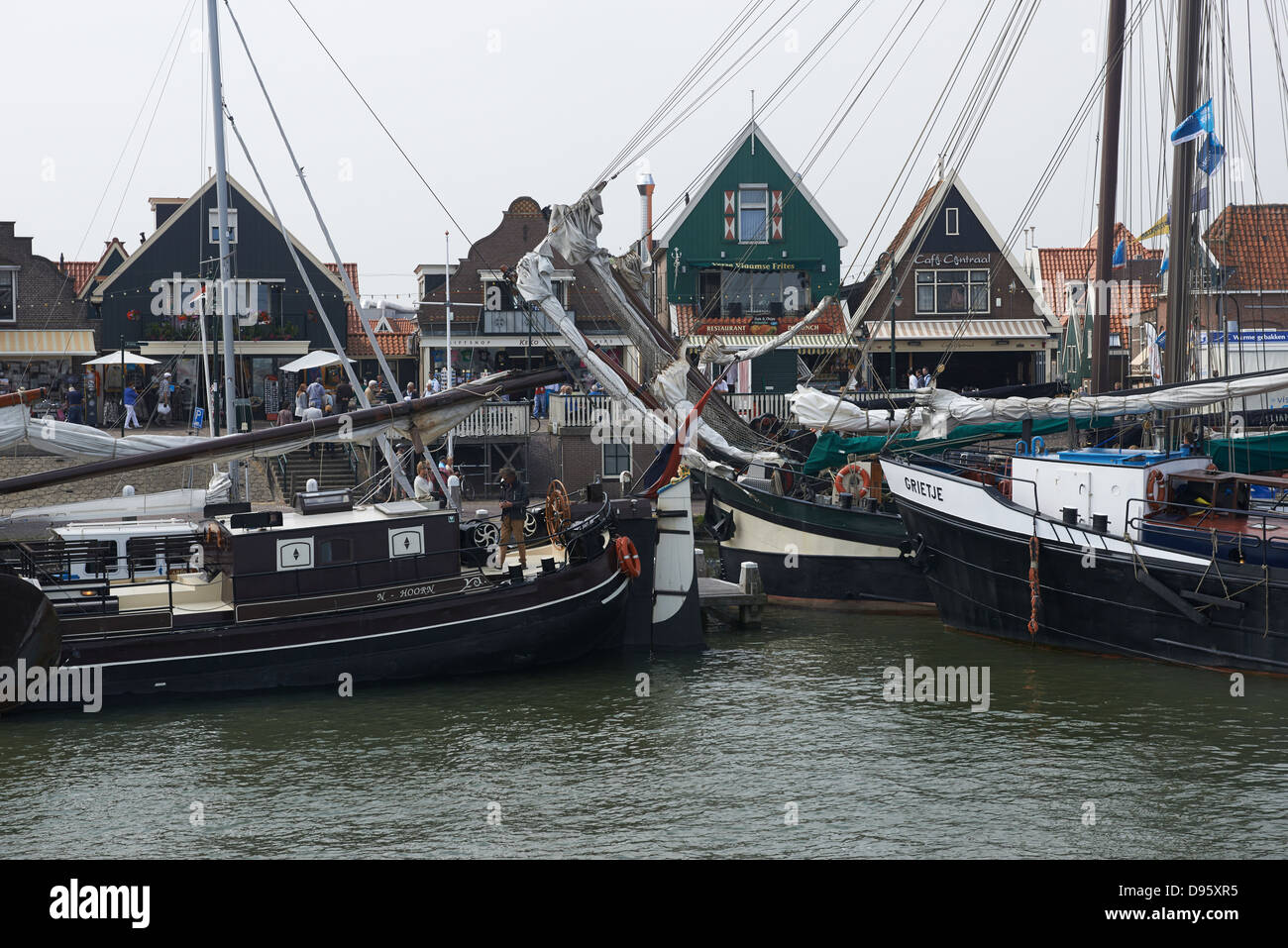 Volendam port, Netherlands (Holland Stock Photo - Alamy