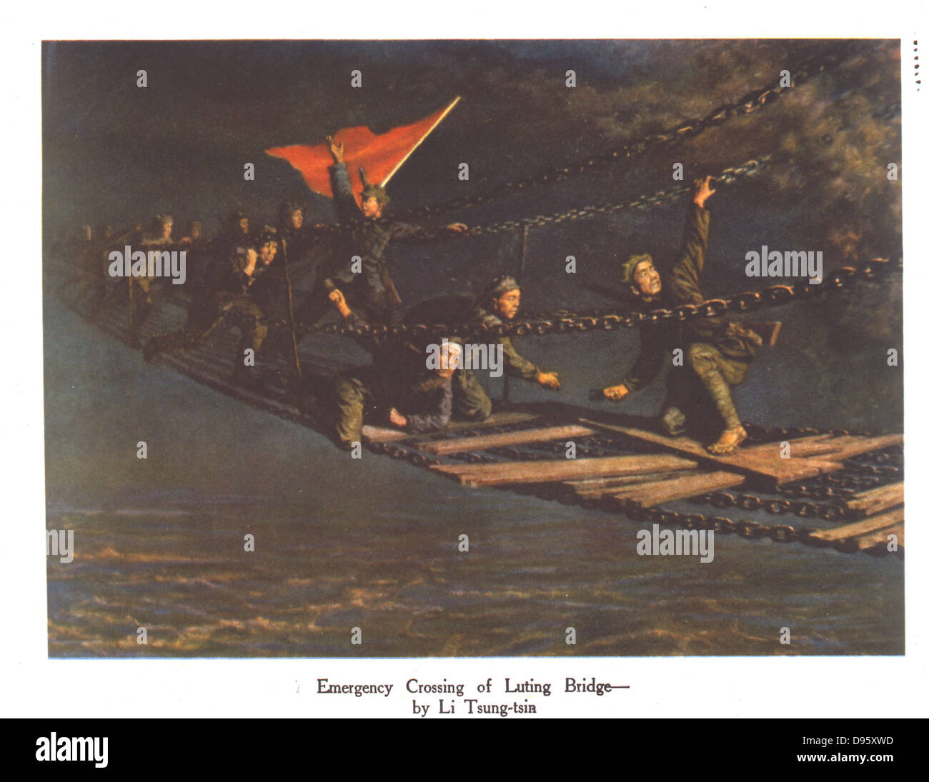 Communist China: May 1935, an incident on the Long March. Crossing the ...