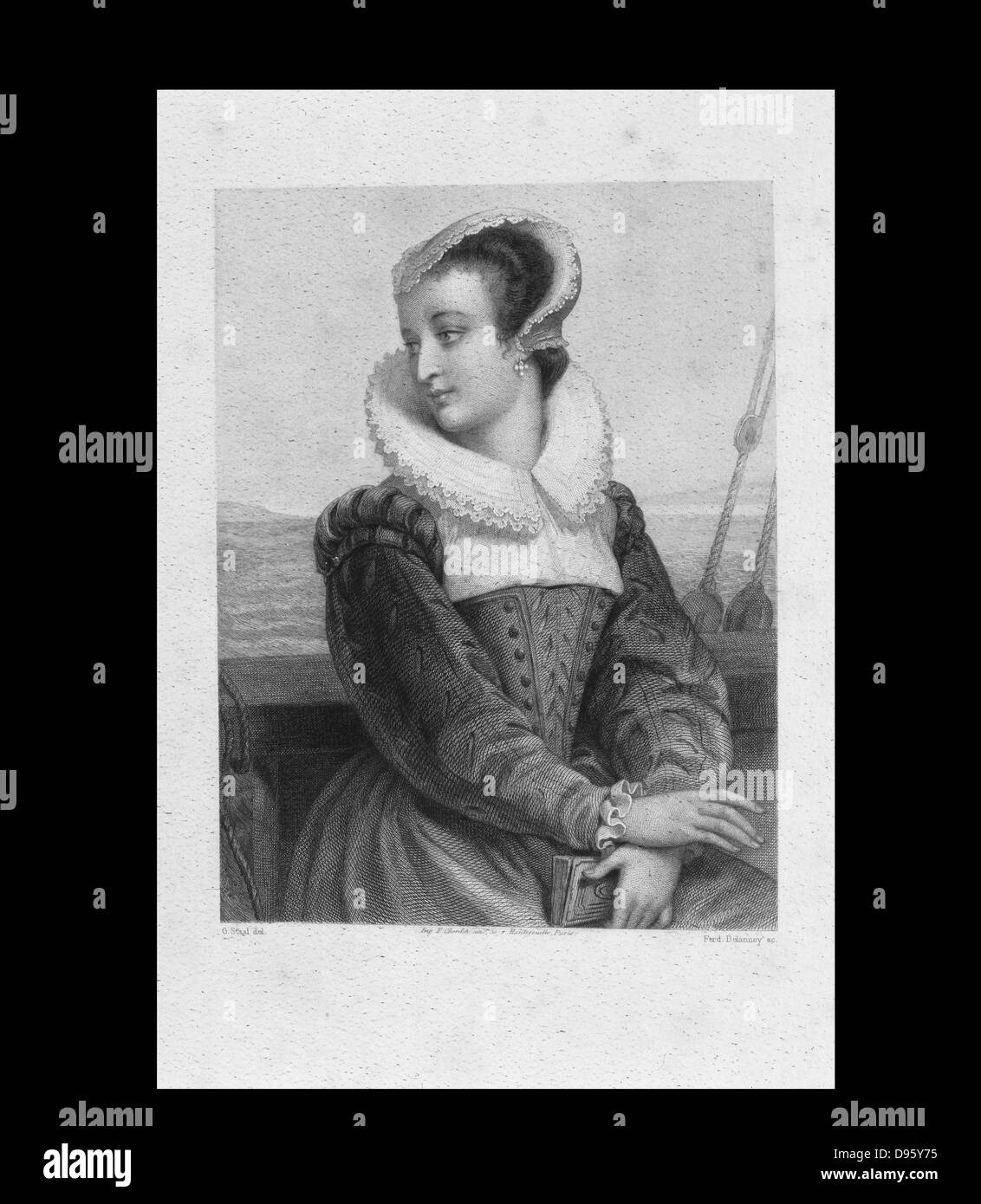 Mary Queen of Scots (1542-1587) daughter of James V of Scotland, mother ...