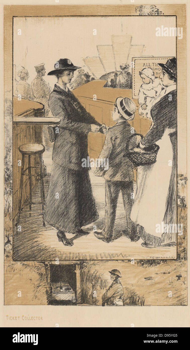 Railway ticket collector hi-res stock photography and images - Alamy